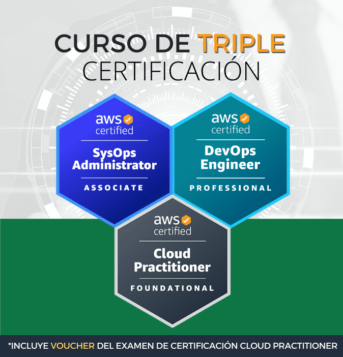 Curso AWS DevOps Engineer Professional + SysOps Administrator + Cloud – CerTI+