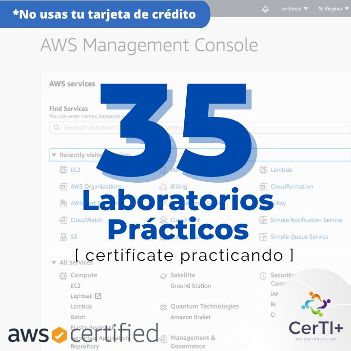 Curso AWS DevOps Engineer Professional + Cloud Practitioner (Doble Cer – CerTI+