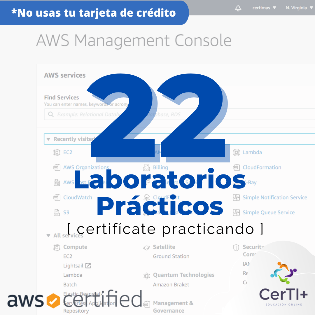 Curso AWS Data Engineer (DEA-C01) – CerTI+