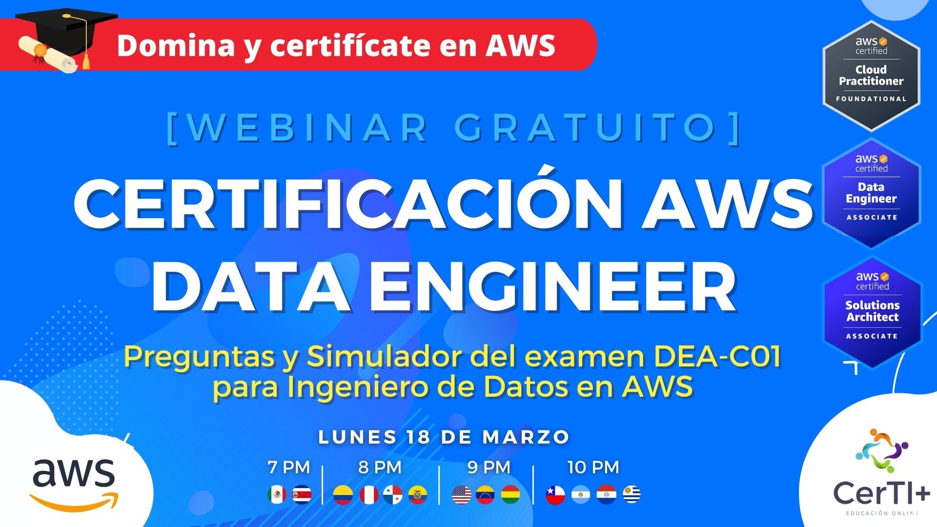 Certificacion AWS Data Engineer – CerTI+